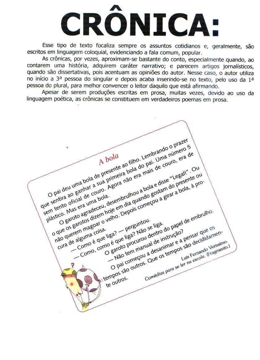 Exemplos De Crônicas Do Dia A Dia - FDPLEARN