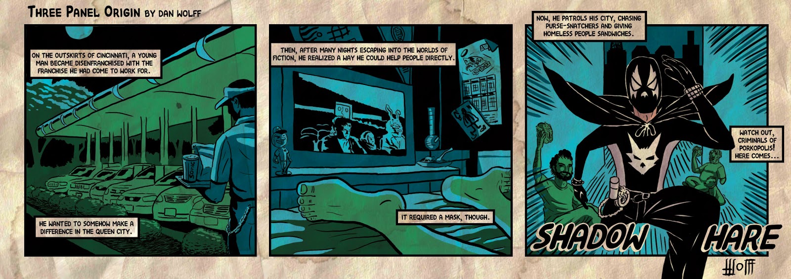 The Wolff of La Mancha: Three Panel Origin