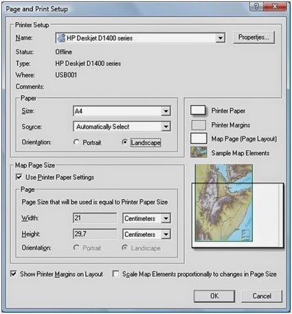 Membuat Frame Layout Peta di ArcGIS ~ Air Itu Mengalir