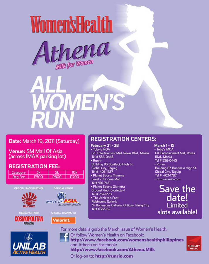 Unilab ActiveHealth Presents: Athena Milk's All-Women's Run