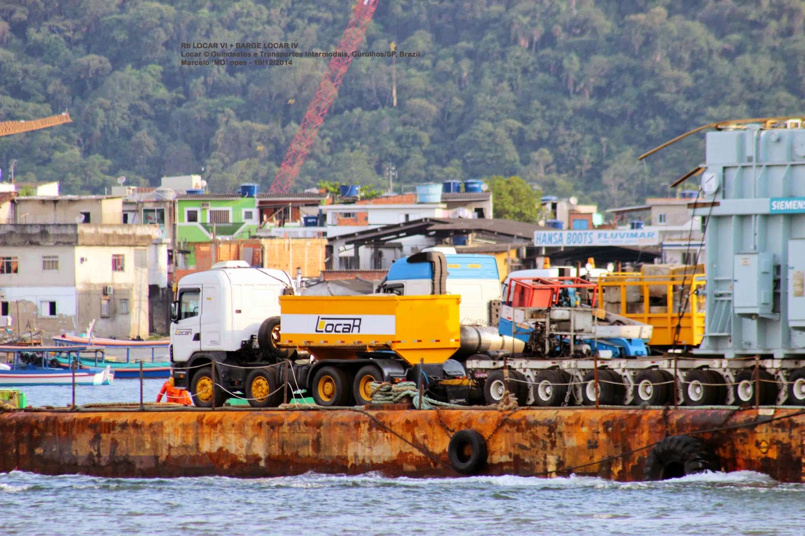 Santos Shiplovers: Rb Locar VI + Barcaça Locar IV - Faina de reboque de ...