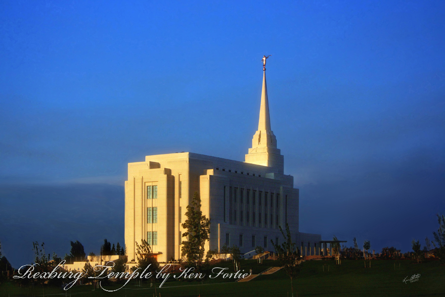 Temples by Ken Fortie: REXBURG IDAHO TEMPLE