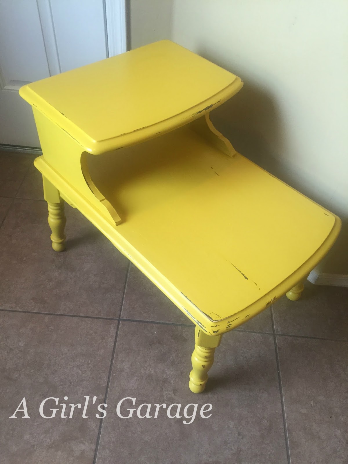 A Girl's Garage: The Little Yellow Table