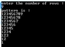 ALLTYPECODING: How to print number in triangle in c#
