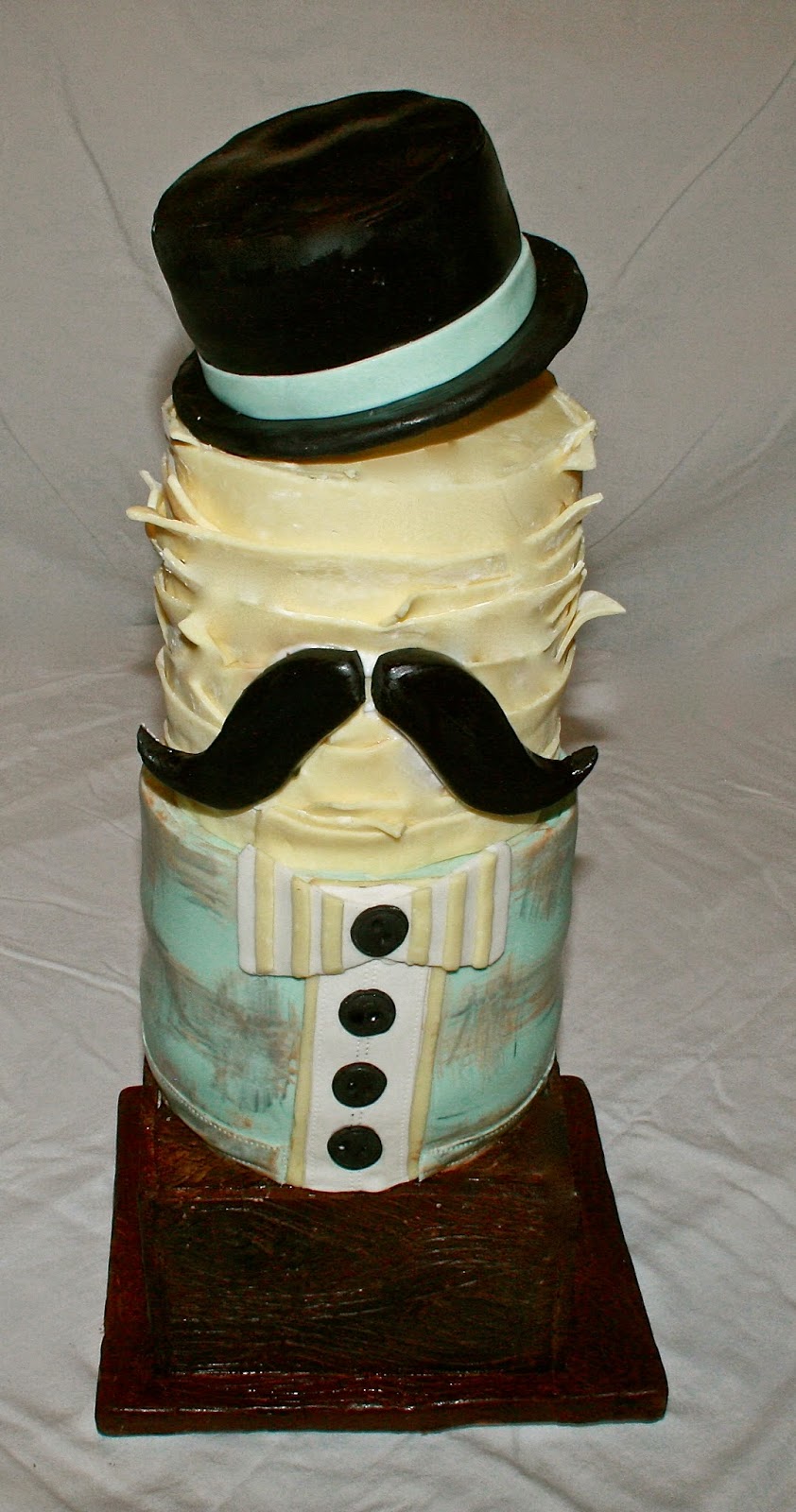Kim's Cake Studio: Little Man Mustache and Top Hat cake