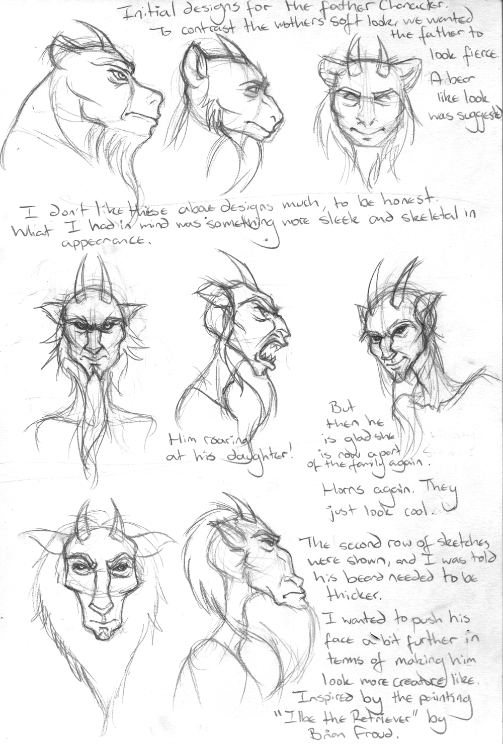 FOREST: Character designs, the annotated series!