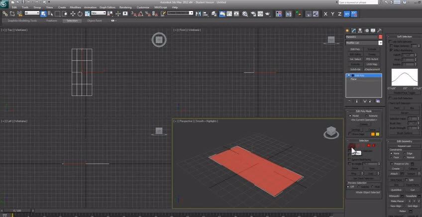 วิธีการ Edit Poly Modifierและ Modifier Stackใน 3ds Max Tutorial ...