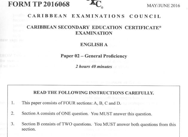 CSEC CXC Exam Past Papers