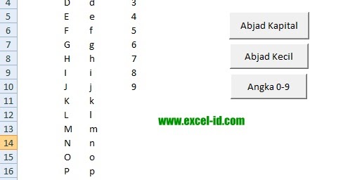 Jitu.. Cara Membuat Abjad A-Z Dan Angka 0-9 Otomatis -Praktis Dan Singkat