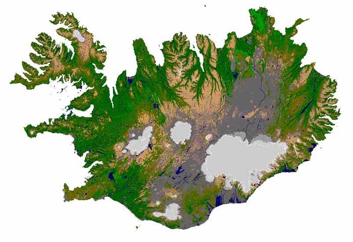 google maps europe: Map of Iceland Geography Pictures