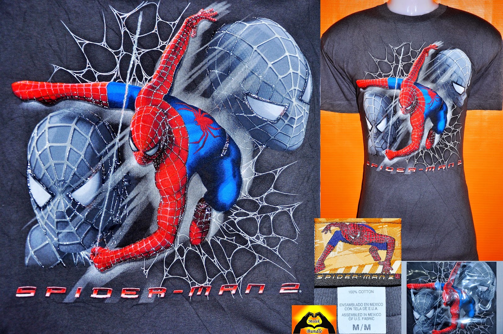 MOLEK BUNDLE CLOTHING T-SHIRTS Online Store: Baju MARVEL COMICS SPIDER ...