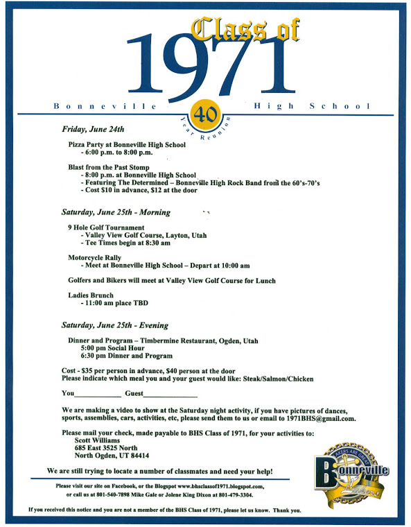 Class Reunion: See what your classmates are up to....