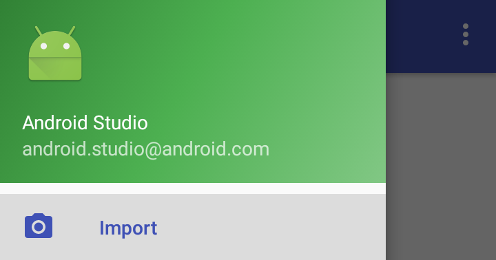 Android studio intent menu - familyfad