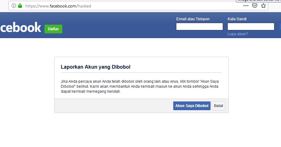 Cara mengembalikan akun Facebook yang di hack / lupa password - Glideg-Boy