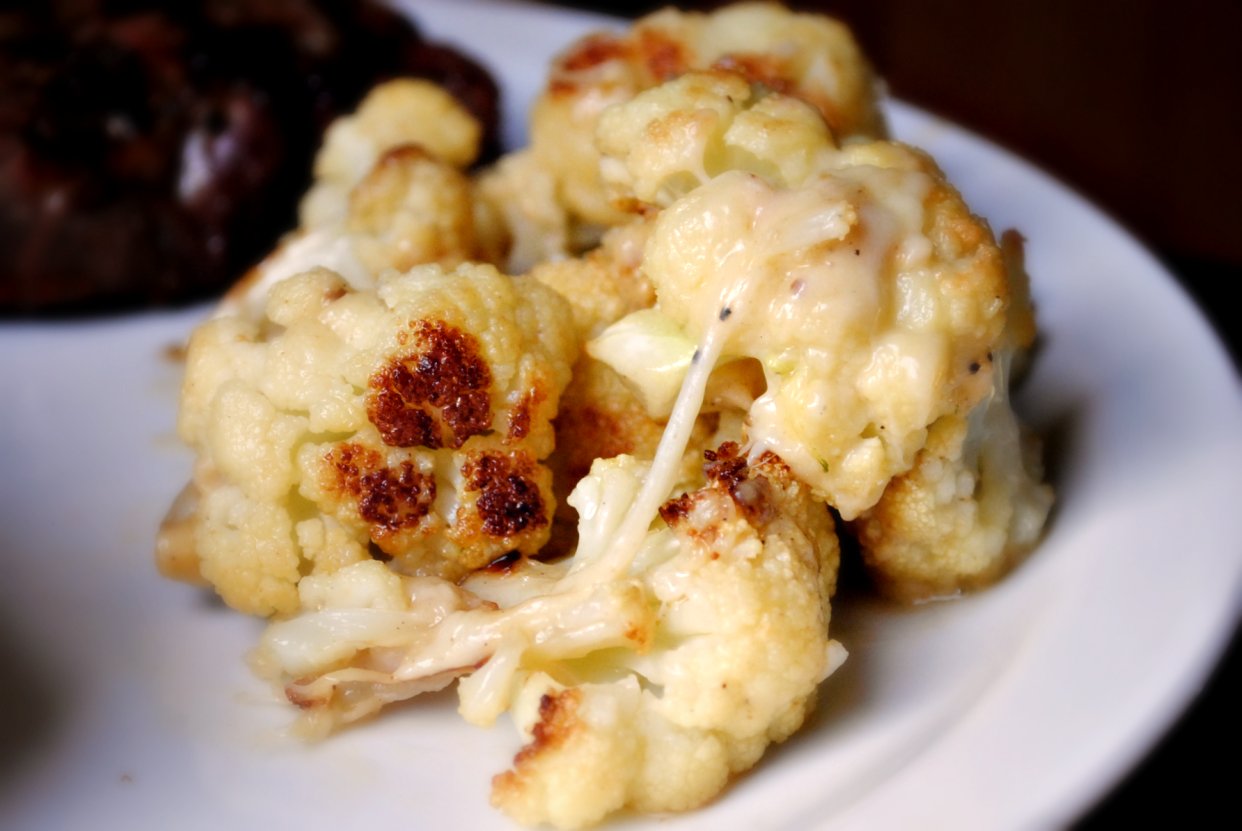 Roasted Cheddar Cauliflower - Simply Scratch