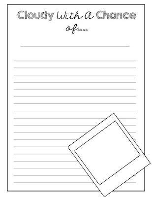 TeacherMomPlus3: Cloudy With a Chance of... Writing Activity