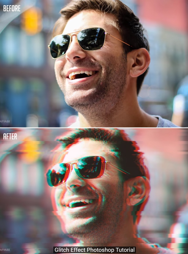 17 Best Glitch Effect Photoshop Tutorials and PS Actions - Graphic ...