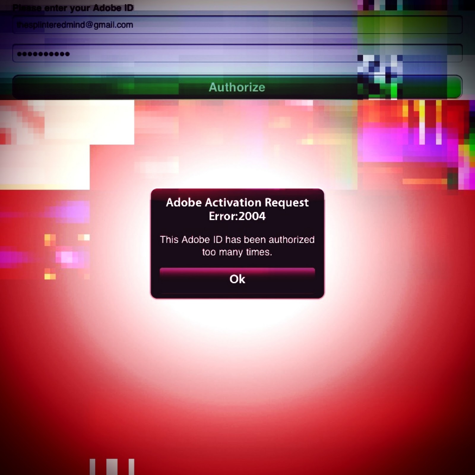 A Splintered Mind: Trouble with Adobe DRM: Too Many Activations