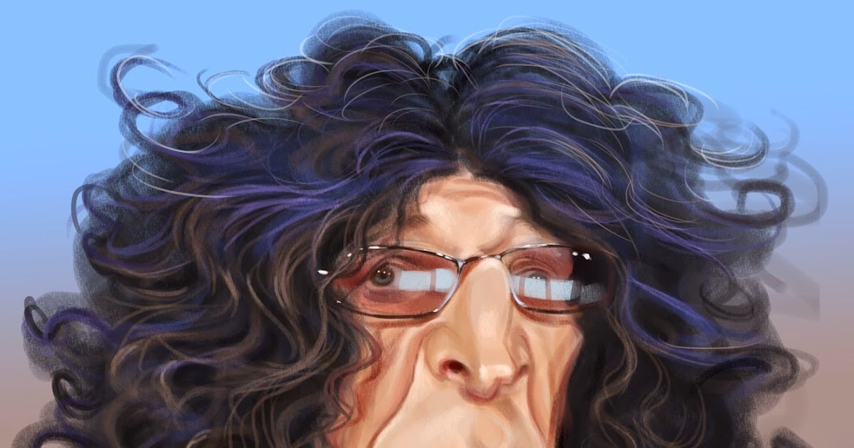 Art of Petry: Howard Stern, caricatures.