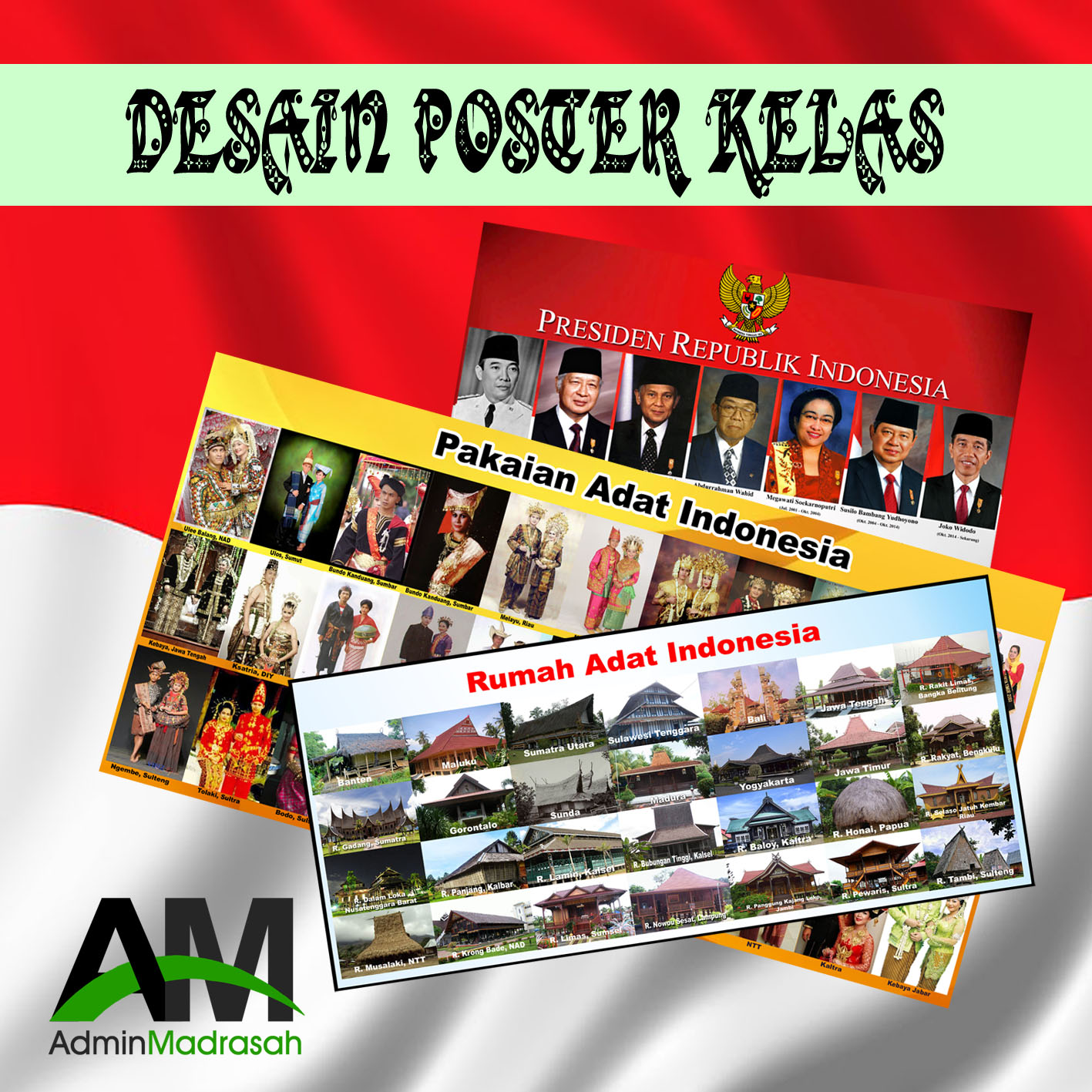 Koleksi Desain Poster Kelas - Tema Pengetahuan Umum - Info Dari Ops