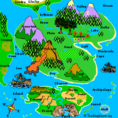 Ms. Patterson's Scholar Owls: New Social Studies Project Geography Landform