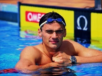 Male Athletes World: Swimming: Alexander Popov (Russia) with his Omega ...
