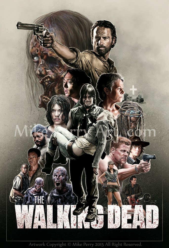 Mike Perry Art. Com: The Walking Dead Season 5 Poster