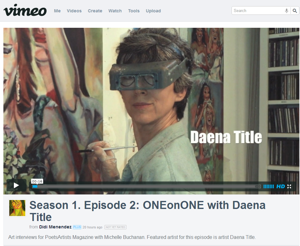 Hindsight : TULLMAN COLLECTION ARTIST DAENA TITLE FEATURED IN ONE ON ...