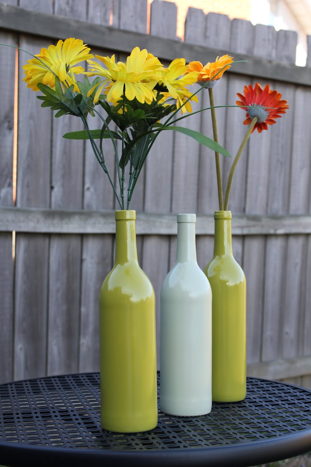 The Woman at the Well: Repurposed Wine Bottles