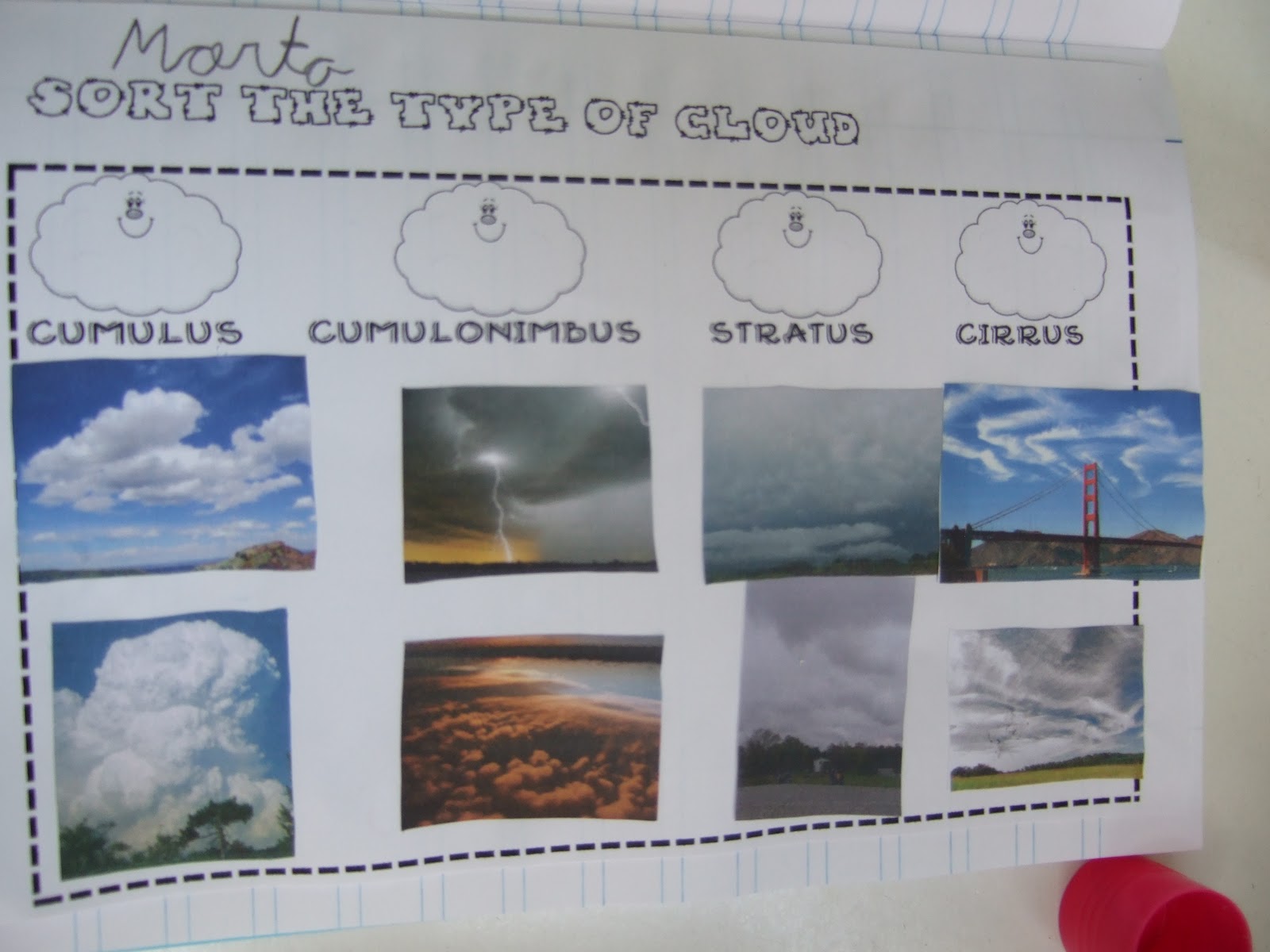 THE TEACHING EXPRESS: SHAPES IN THE SKY : CLOUDS