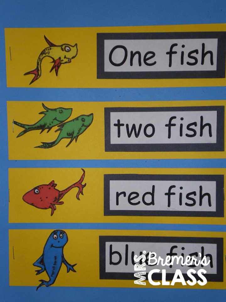 One Fish, Two Fish Dr. Seuss Art for Kindergarten | Mrs. Bremer's Class