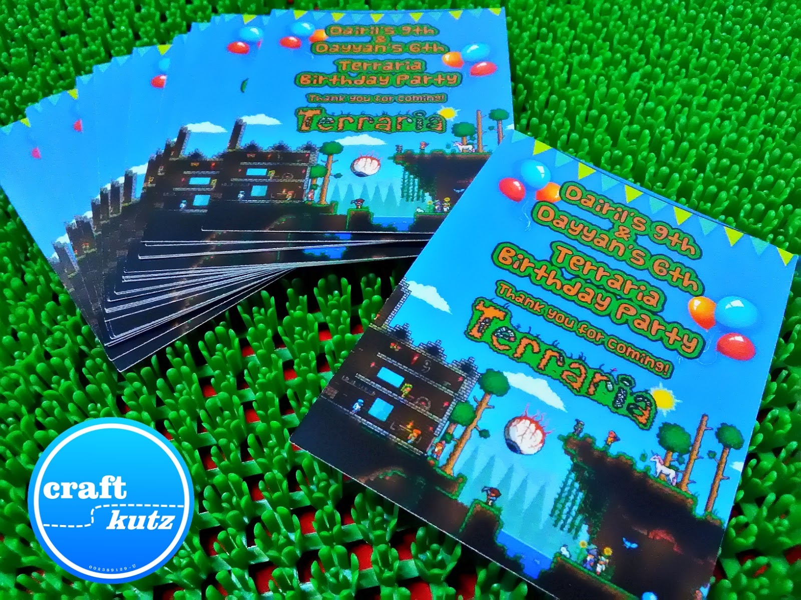 Terraria Theme Birthday Party ~ Craft Kutz