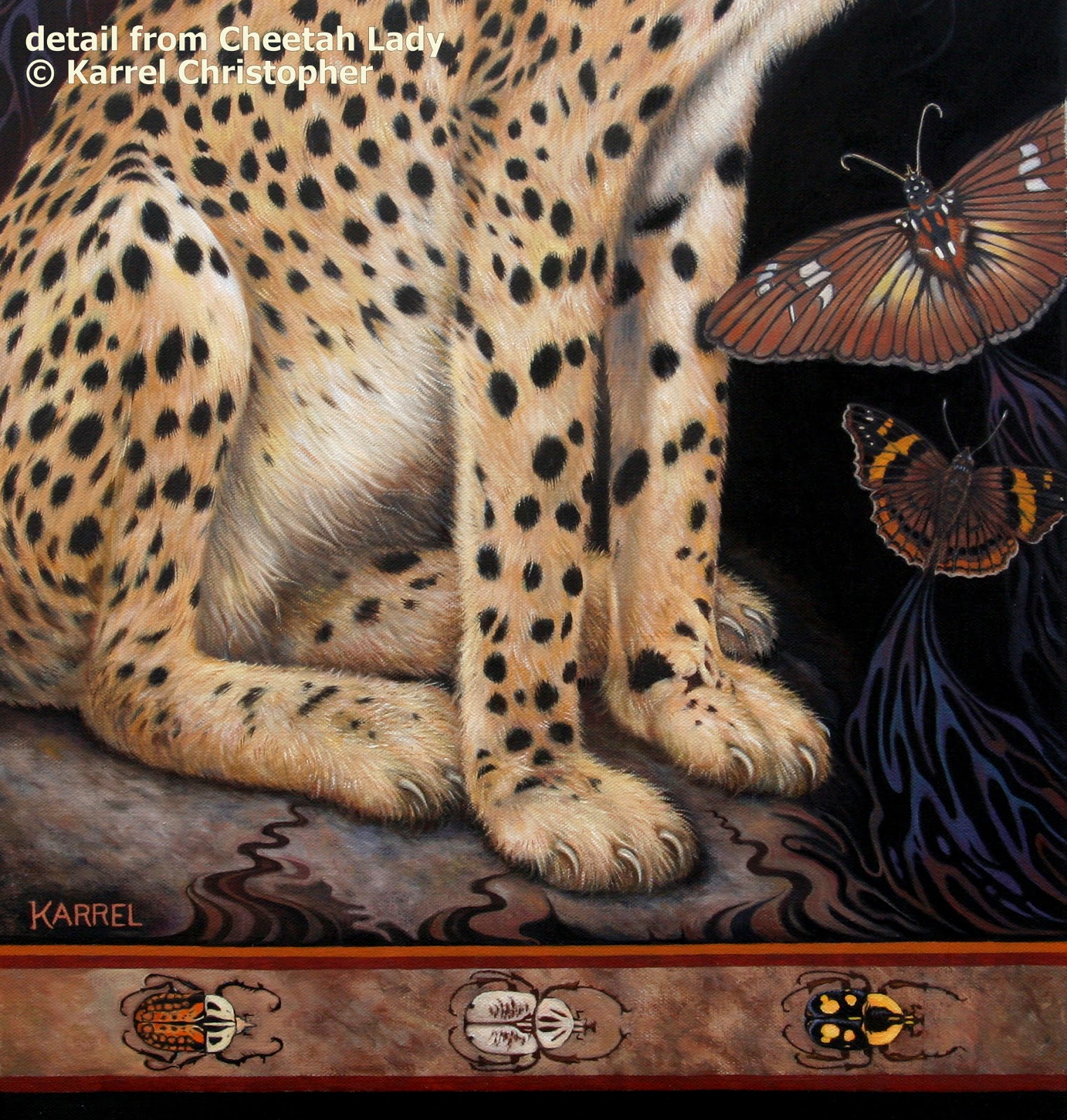 KARREL's Creative Path: CHEETAH 4 ~ Original Oil Painting