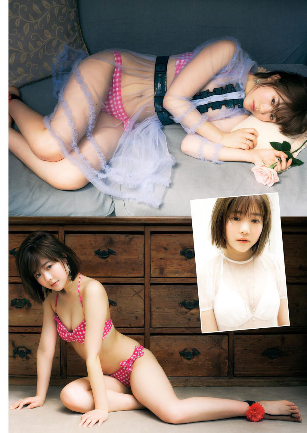 Anai Chihiro 穴井千尋 HKT48, Manga Action 2016 No.14 Gravure - Idol. gravureprincess .date