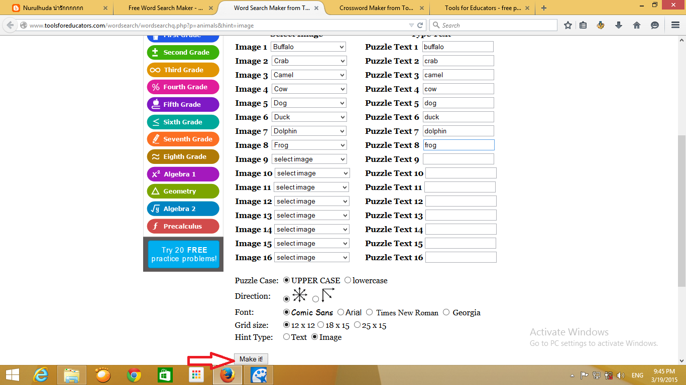 HOW TO MAKE WORD SEARCH