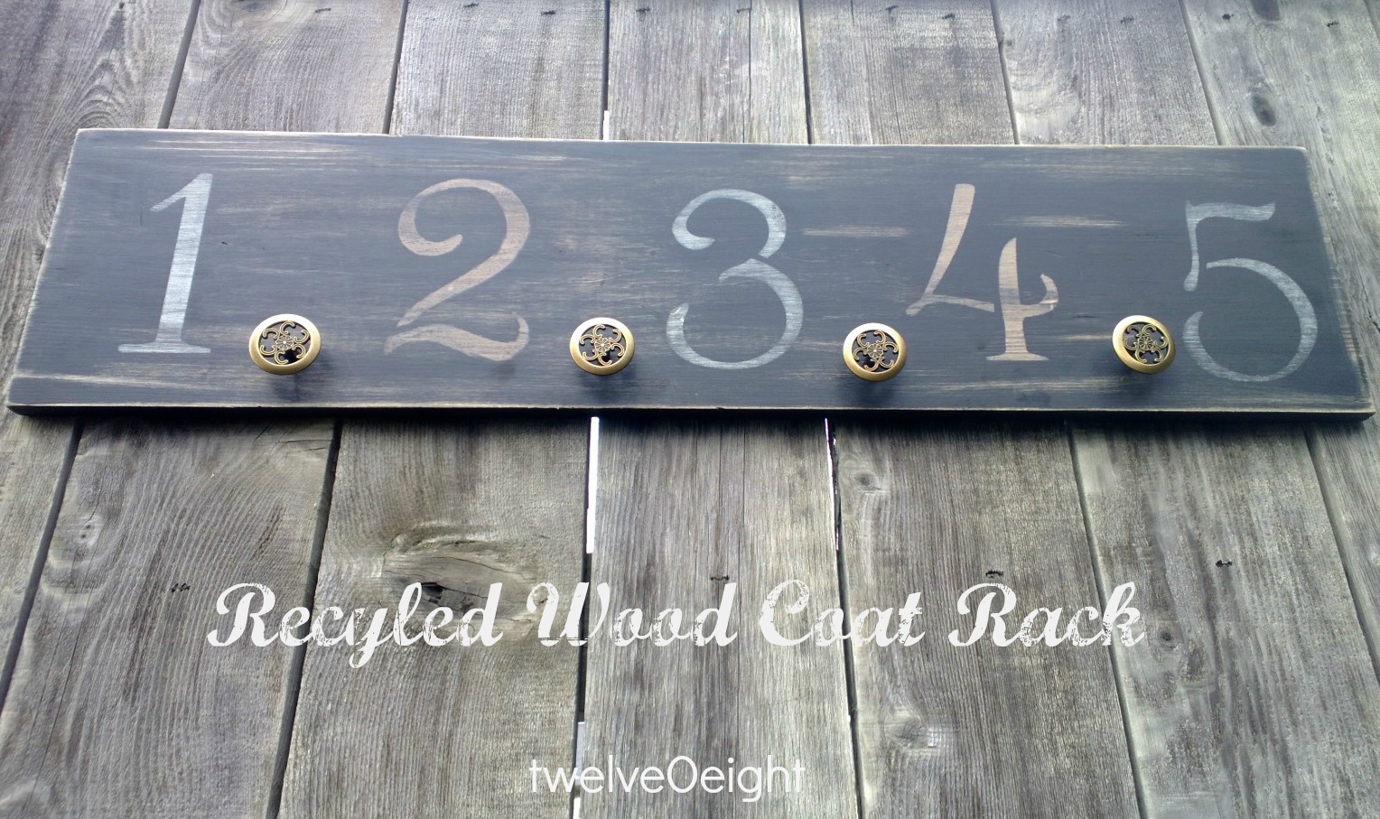 Recycled Wood Coat Rack {junk makeover} – twelveOeight