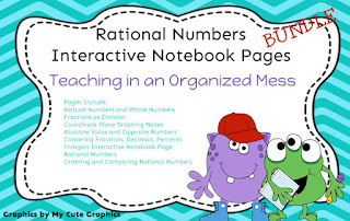 Teaching in an Organized Mess: Interactive Notebook Pages-Rational ...
