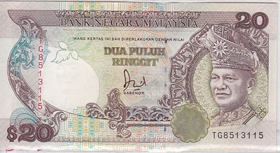 Wang kertas RM20 Malaysia dikeluarkan semula | || Blog Abang Long