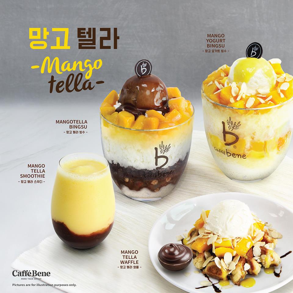 Caffe Bene Mangotella Seasonal Menu: When Mango & Nutella Comes ...