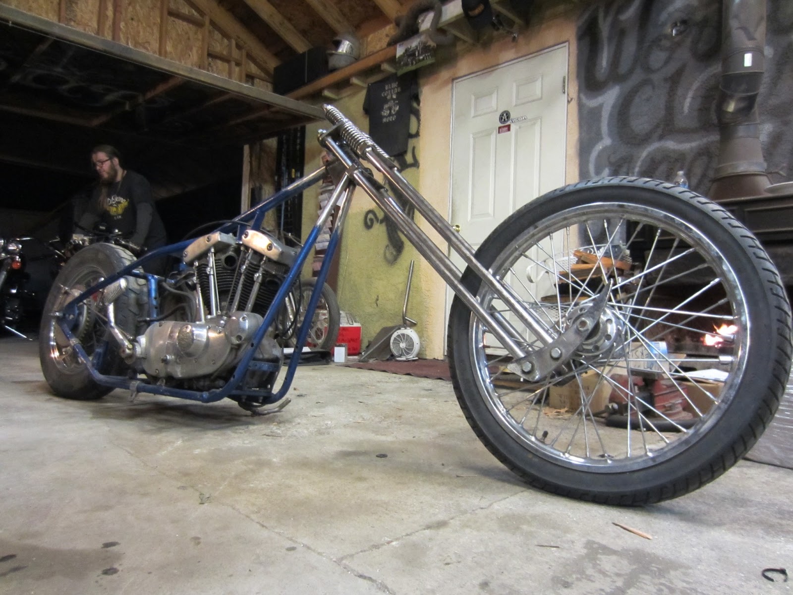 slimsfab blog....: Slims fab Raked neck Ironhead