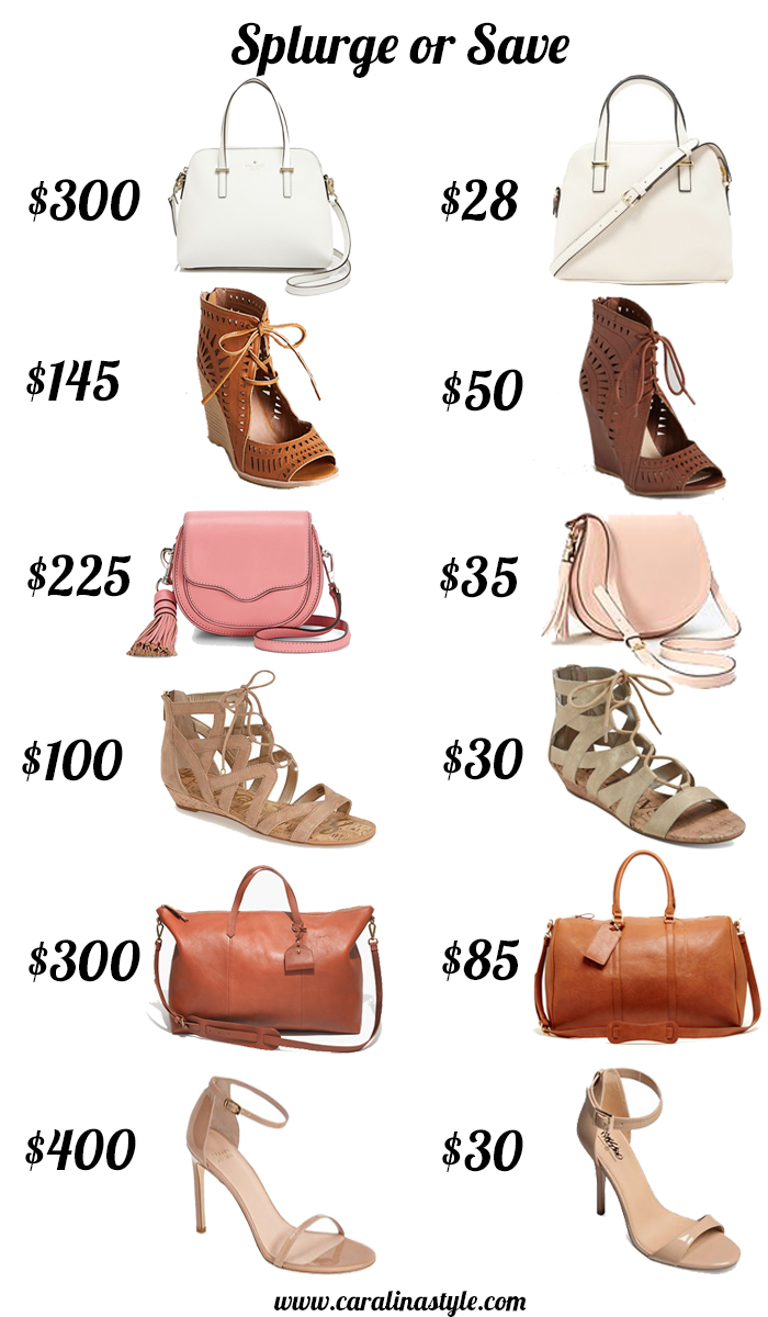 Splurge or Save: Shoes & Handbags for Spring & Summer | Caralina Style