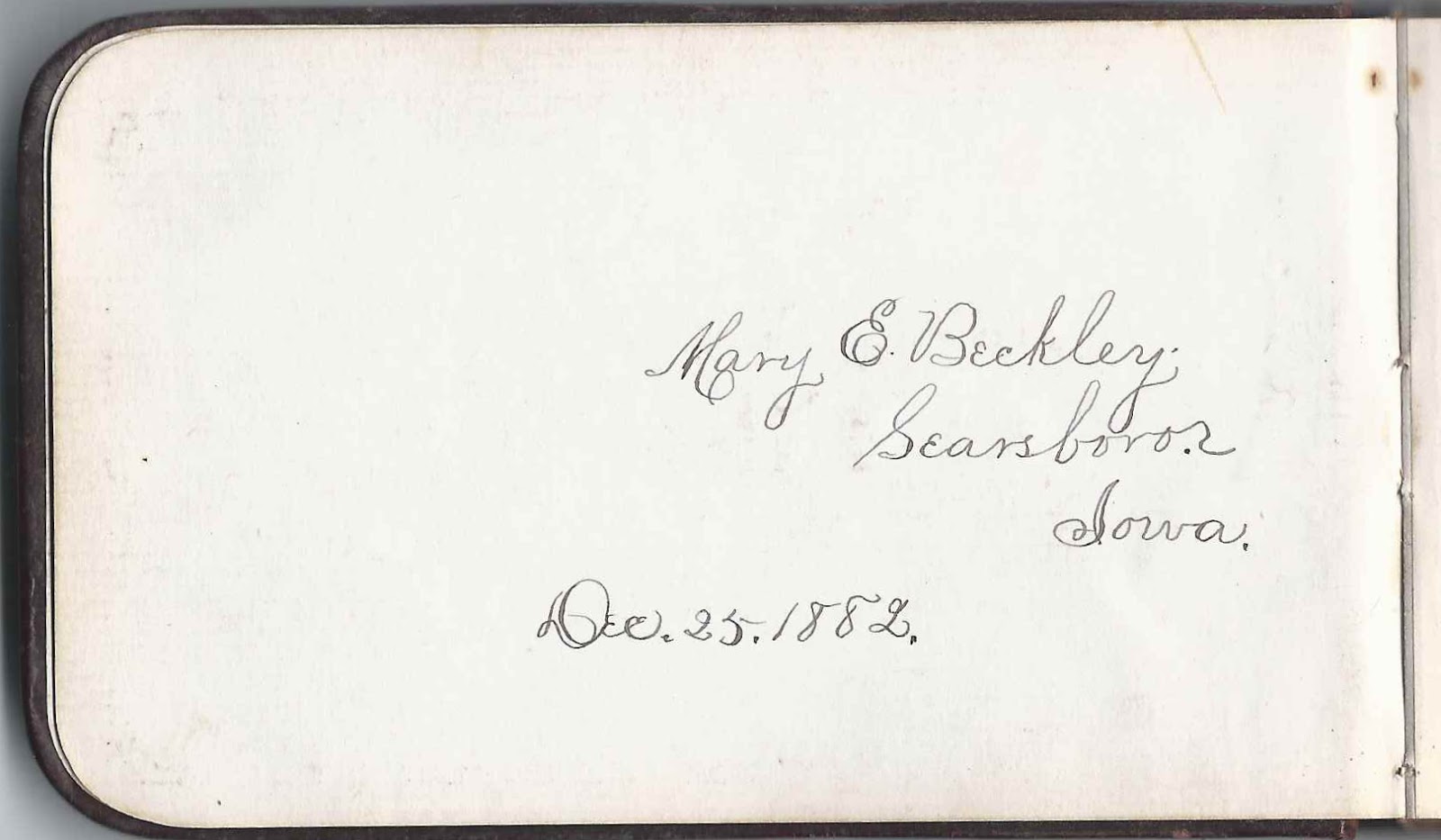 Heirlooms Reunited: Second of Two Autograph Albums of Mary Elizabeth ...