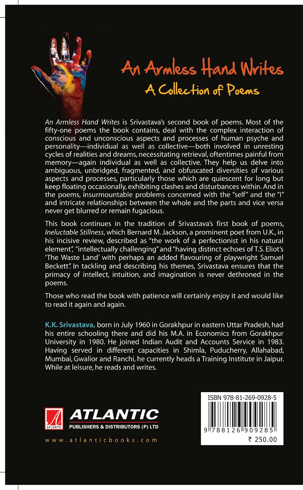 PJS: Poet from India, K.K. Srivastava with two poetry books