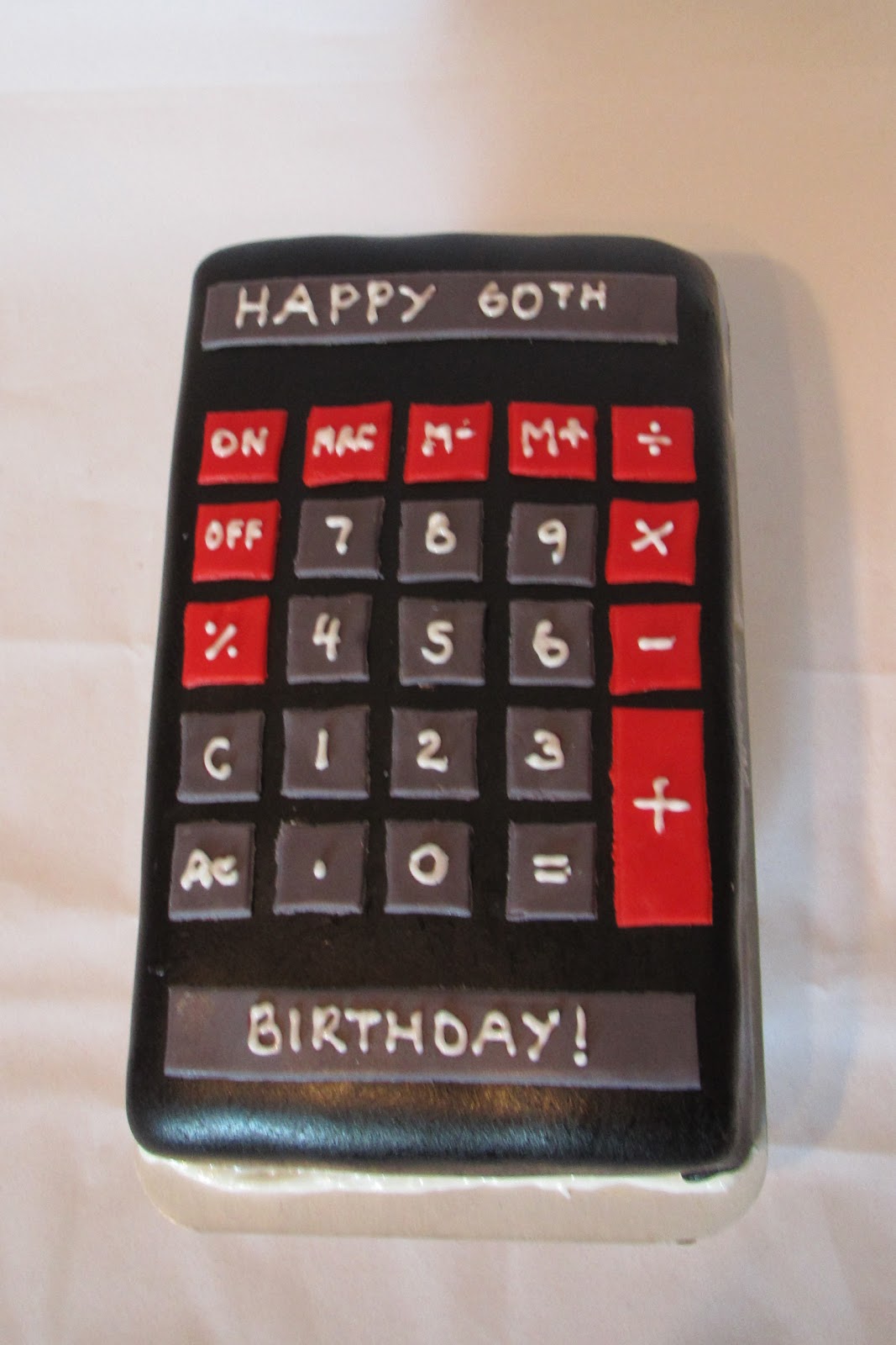 Calculator Birthday Cake