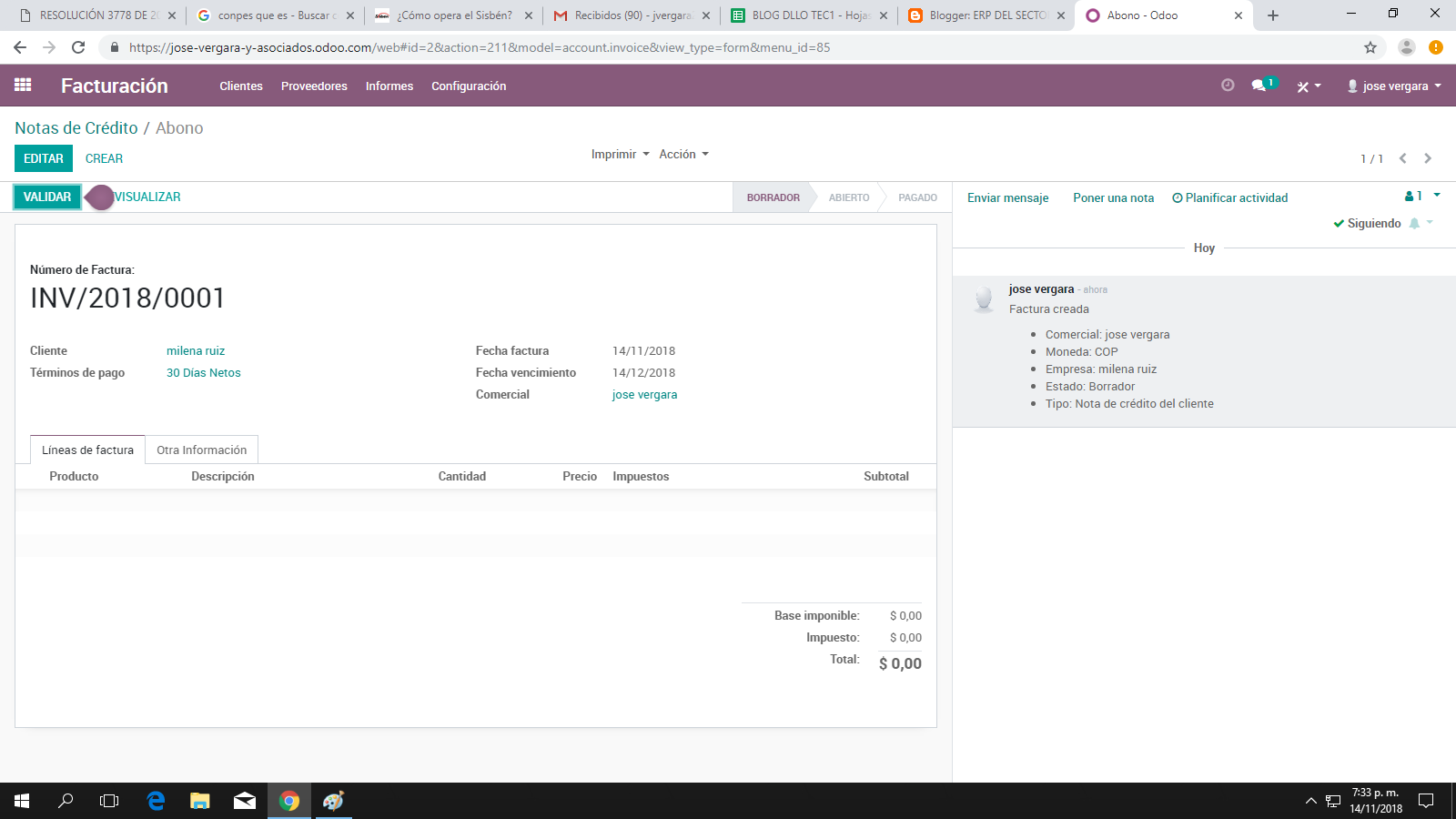 PRESENTACIÓN DE ODOO