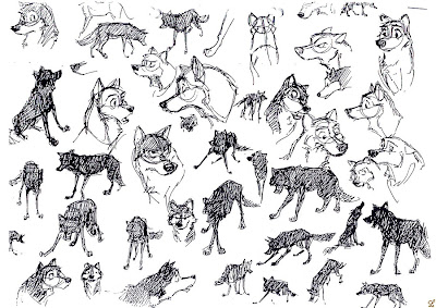 Living Lines Library: Balto (1995) - Character Studies