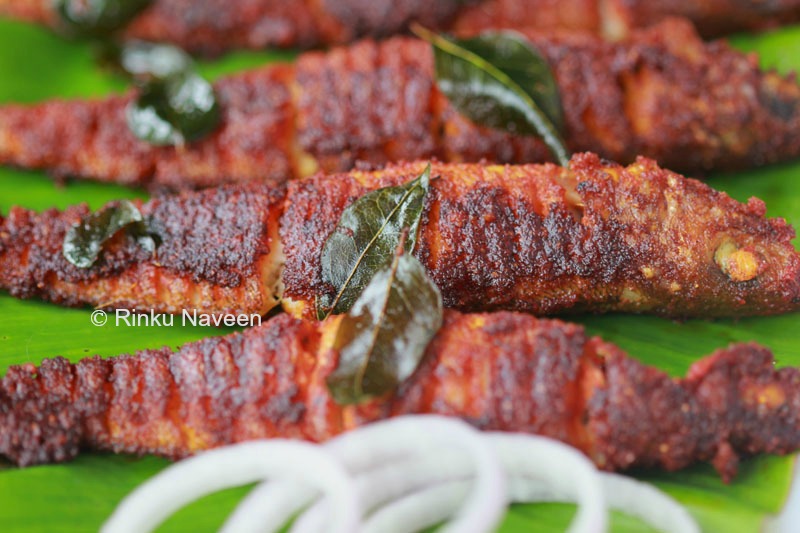 My Food Treats: Nongal Fry / Kerala Style Lady Fish Fry