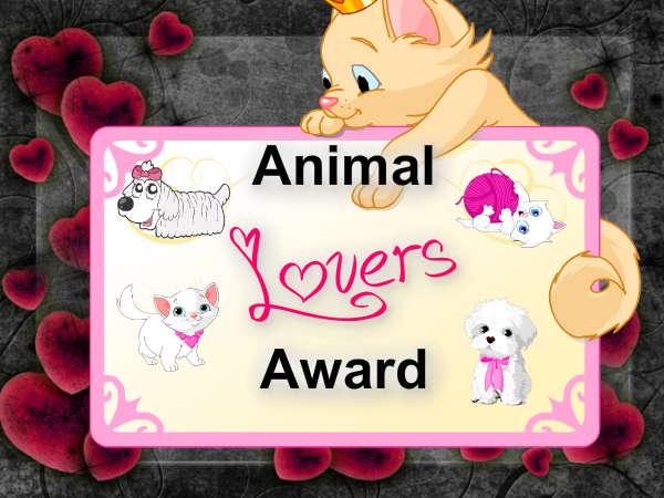 Just Floating Along: Animal Lovers Award!