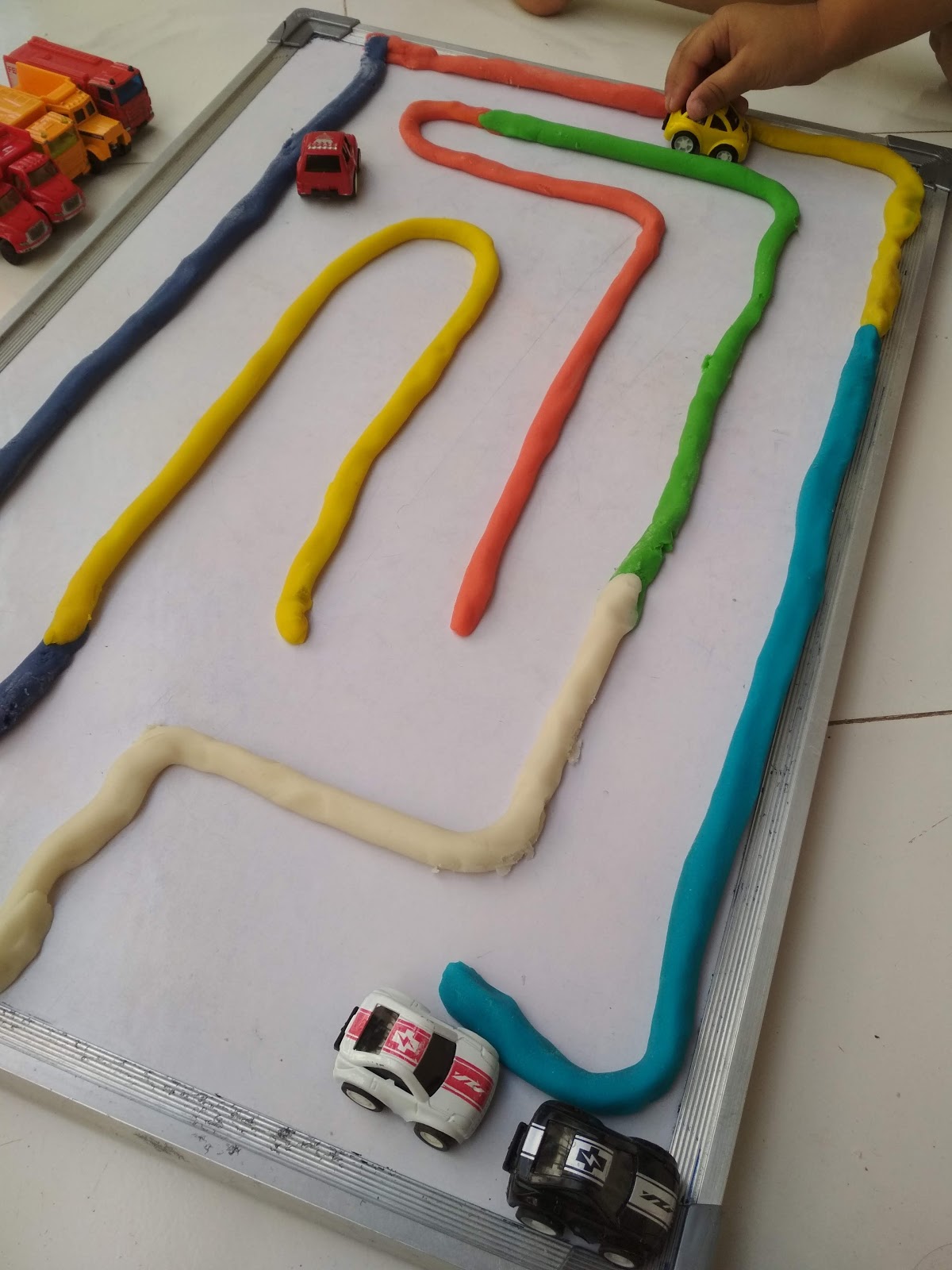 Sonshine Mumma: Playdough Car Maze