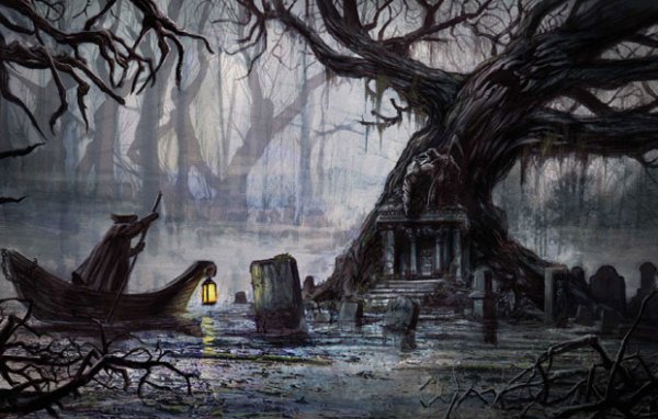 Tower of the Archmage: Sunday Inspirational Image: Swamp Graveyard